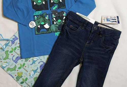 Лонгслив детский 80-86см Benetton джинсы штаны