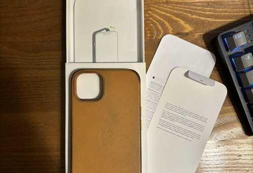 Apple Leather case, Чехол на iPhone 13