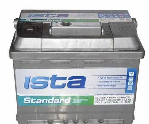 Аккумулятор ista Standard 6ст- 60 (о.п.) д242ш175в