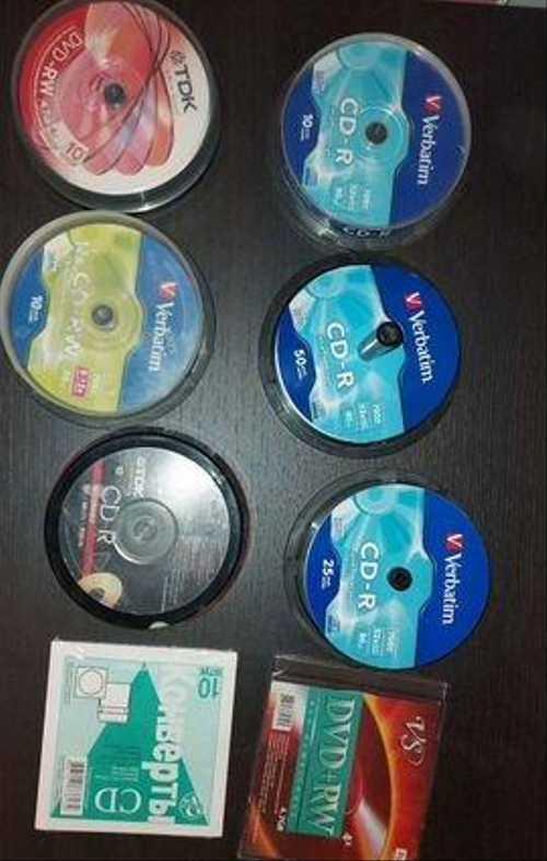 Диски CD-R, CD-RW, DVD-RW чистые