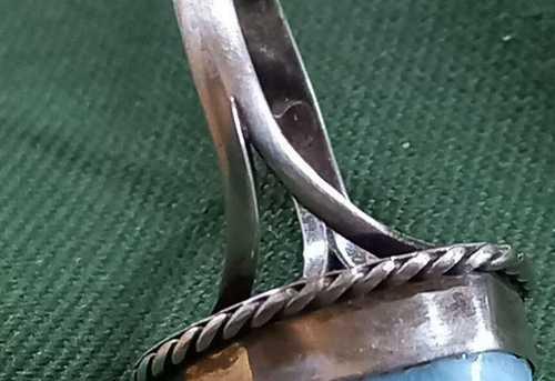 Серебряное кольцо с ларимаром
