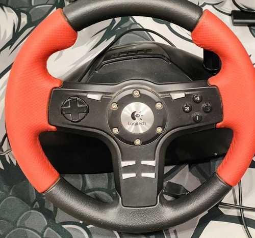 Игровой руль logitech driving force ex