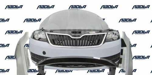 Бампер передний Skoda Rapid в цвет новый