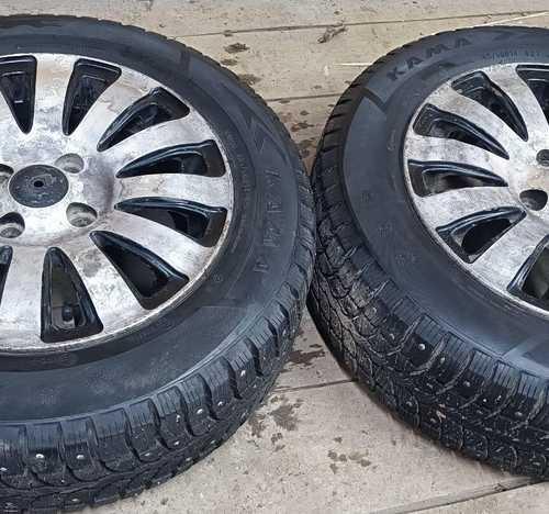 Зимние колёса в сборе на литых дисках R14 4х100