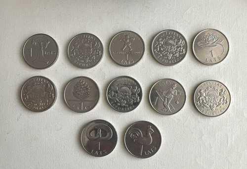 Набор Латвийских монет Лат 12 месяцев
