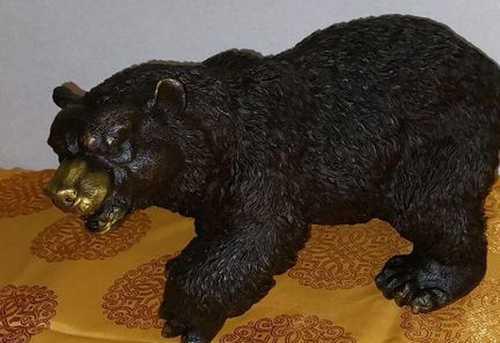Бронзовая статуэтка Медведь