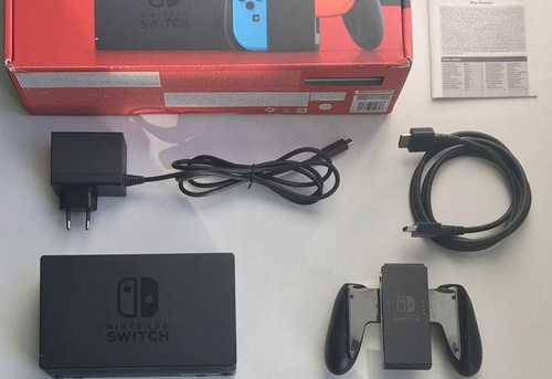 Nintendo Switch v2 + прошитая + комплект + игры