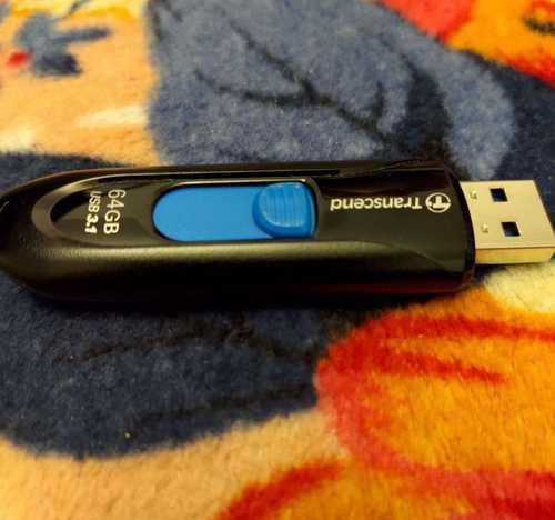 Usb флешка transcend 64 Гб, usb 3.1