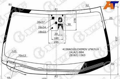 Стекло лобовое hyundai genesis