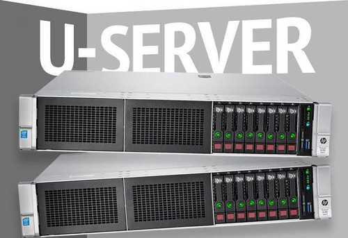 Сервер HP DL380 Gen9 8SFF 90v3 128Gb P440ar 800W 2