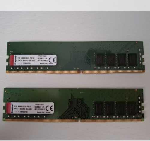 Оперативная память Kingston ddr4 2x8gb 2400 MHz