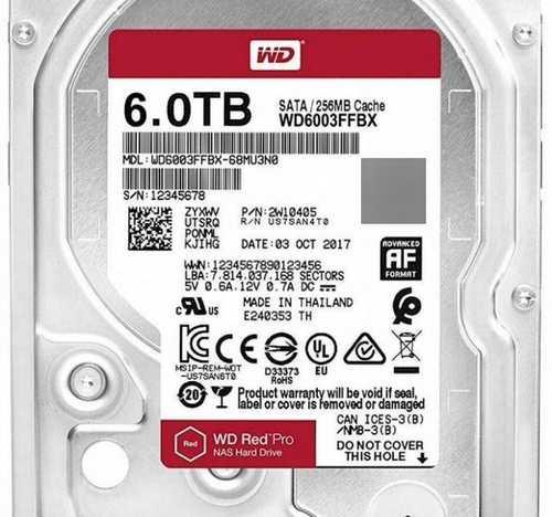 Жесткий диск Western Digital 6000 Gb (WD6003ffbx)