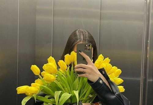 Тюльпаны жёлтые букет на 8 марта