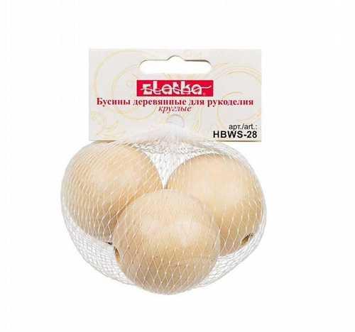 Бусина Zlatka дерево hbws-28 40 мм 10х3 шт
