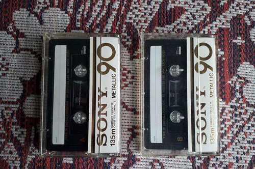 Аудиокассеты бу sony metallic90