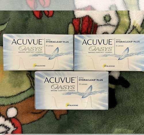 Линзы контактные двухнедельные acuvue oasys -2,25