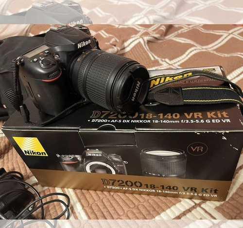 Зеркальный фотоаппарат nikon d7200 18-140 VR Kit