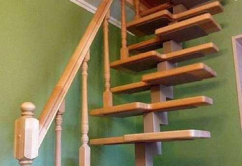 Лестница гусиный шаг В частные дома