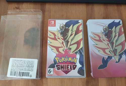 Pokemon Shield картридж с запечатанным стилбуком