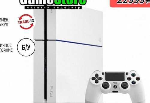 PlayStation 4 1208A 500Gb Белая 5 Игровая б/у