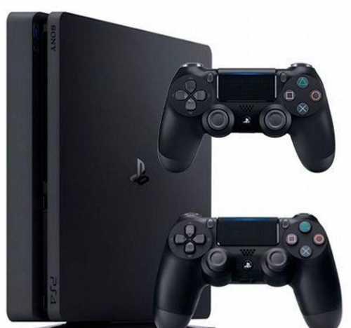 Sony playstation 4 slim 1tb 2 геймпада