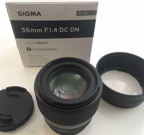 Sigma 56mm f1.4 fujifilm объектив