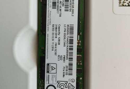 128 гб SSD M.2 накопитель Samsung PM961