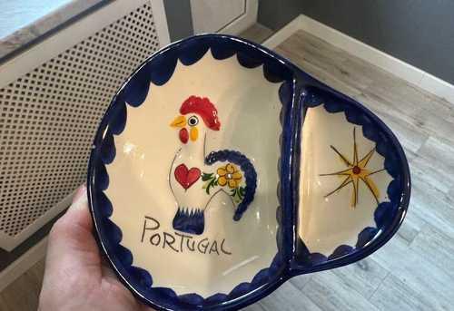 Фарфоровое блюдце ручной работы из Португалии