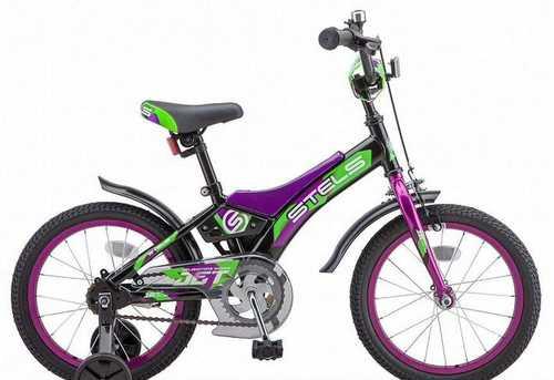 Велосипед 16д. Stels JET, черный-фиолетовый Z010