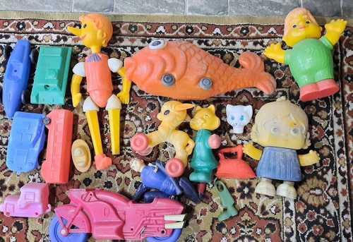 Детские игрушки дутые пластмассовые времён СССР