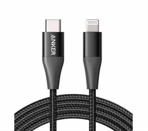 Кабель Anker Powerline+ USB-C/Lightning 0.9m Black