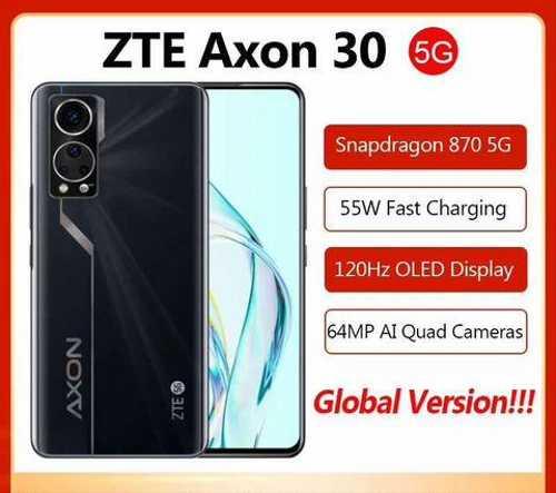 Новый ZTE Axon 30 5G (8/128Гб) Snap 870 64Мп oled