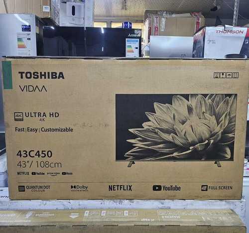 Новый qled Телевизор Toshiba 43C450KE