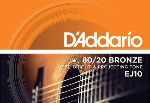 D'Addario EJ10 10-47 Acoustic Guitar Br. (Новый)
