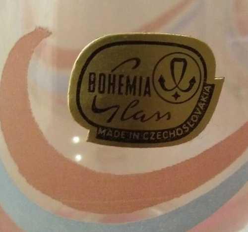 Bohemia glass. Рюмки на ножке 6шт. Винтаж 1988г