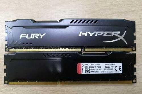 Оперативная память DDR3 HyperX 16Gb (2x8Gb) 1600MH