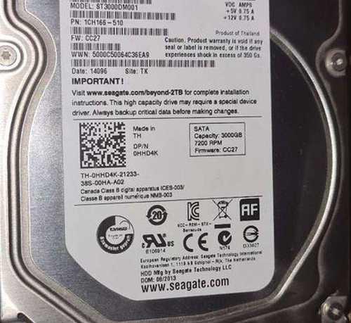 Seagate 3tb 2tb Hitachi 1tb жёсткие диски 3.5 дюйм