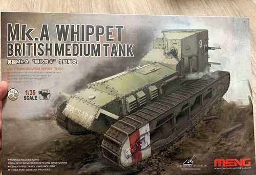 Meng Mk.A whippet 1/35, новая модель танка