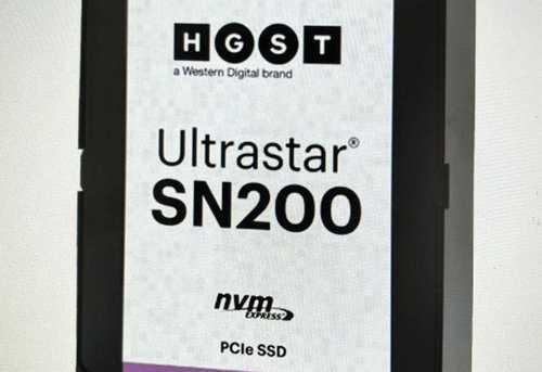 1.6Tb SAS SSD WD ultrastar DC SN200 nvme