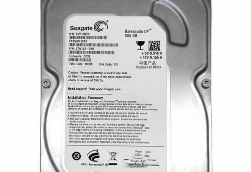 Жесткий диск Seagate ST3500412AS 500Gb sataii 3,5"