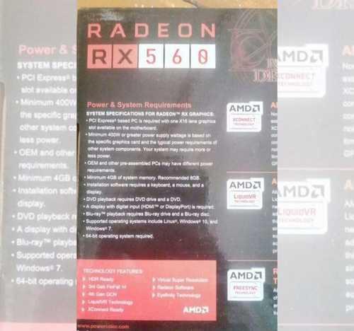 Видеокарта radeon rх 560