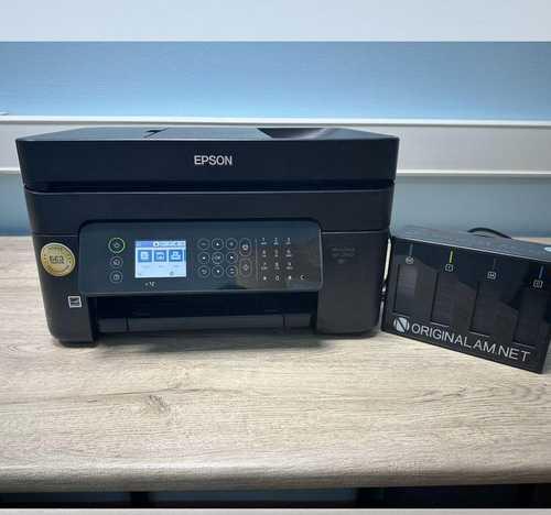 Принтер мфу Epson Workforce WF-2850 с снпч и черни