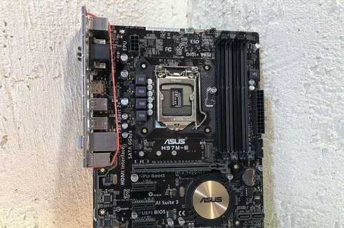 Материнская плата asus H97M-E m2 ssd