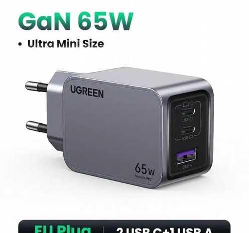 Зарядное устройство Ugreen X755 Pro 65W GaN