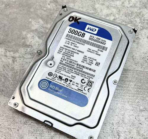 3.5" накопитель HDD WD 500Gb WD500aakx