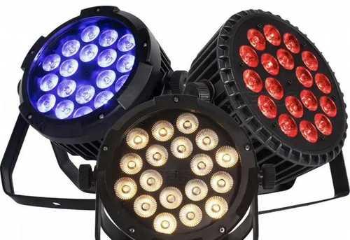 LED par 64 par 56 shehds 18x18W 95+CR rgbw