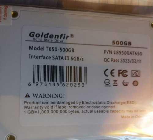 SSD Диски 500GB Новые goldenfier