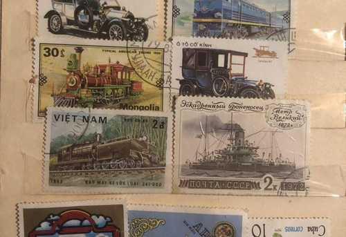 Почтовые марки СССР и болгария