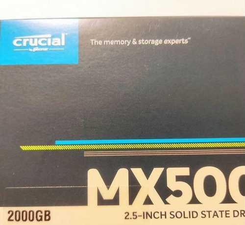 SSD 2Tb Crucial MX500 2,5" новый
