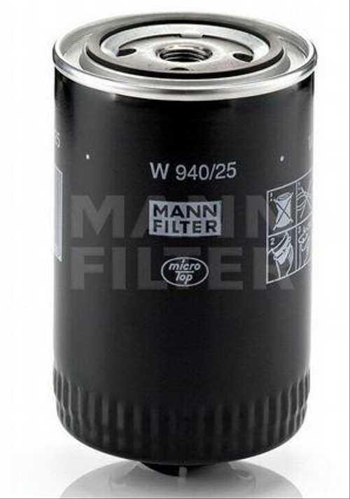 Масляный фильтр mann-filter W 940/25